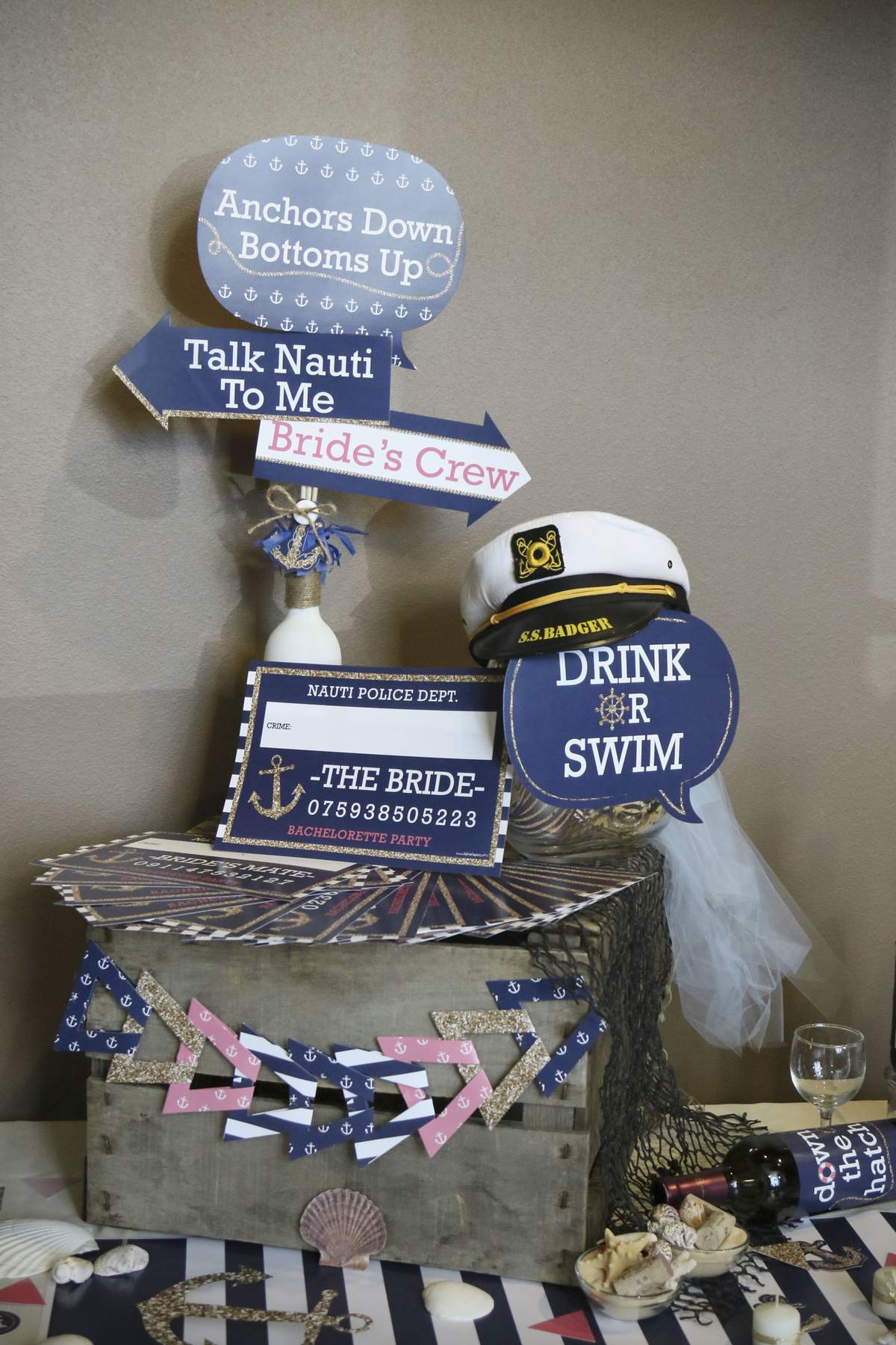 Nautical Bachelorette Party Ideas | Photo 4 of 22 | Catch My Party