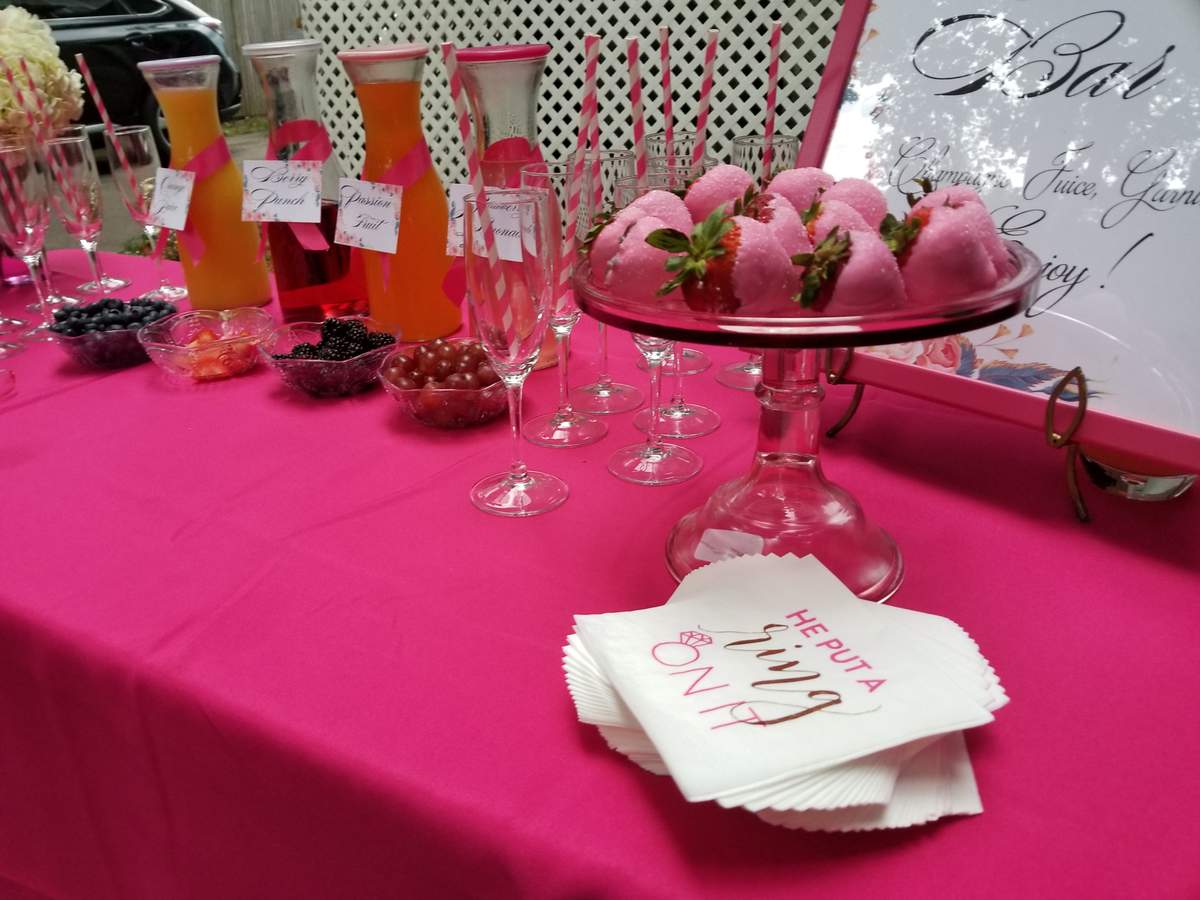 Royal Blue & Fuchsia Engagement Party Ideas | Photo 5 of 7 | Catch My Party