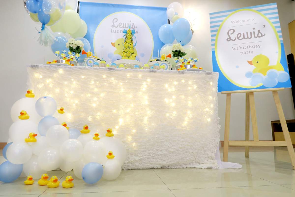 Duckling Theme Birthday Party Ideas | Photo 11 of 23 | Catch My Party