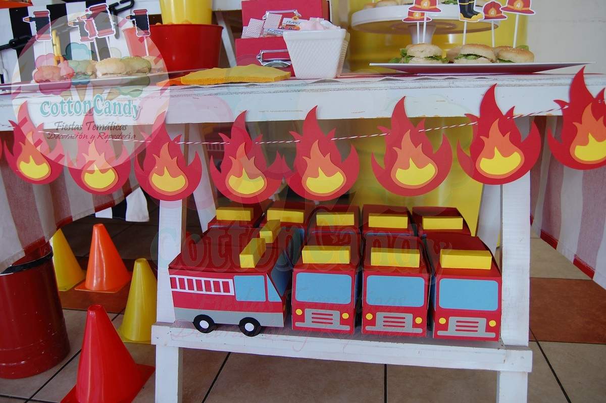 Fire Truck / Firefighter Birthday Party Ideas | Photo 9 of 26 | Catch ...