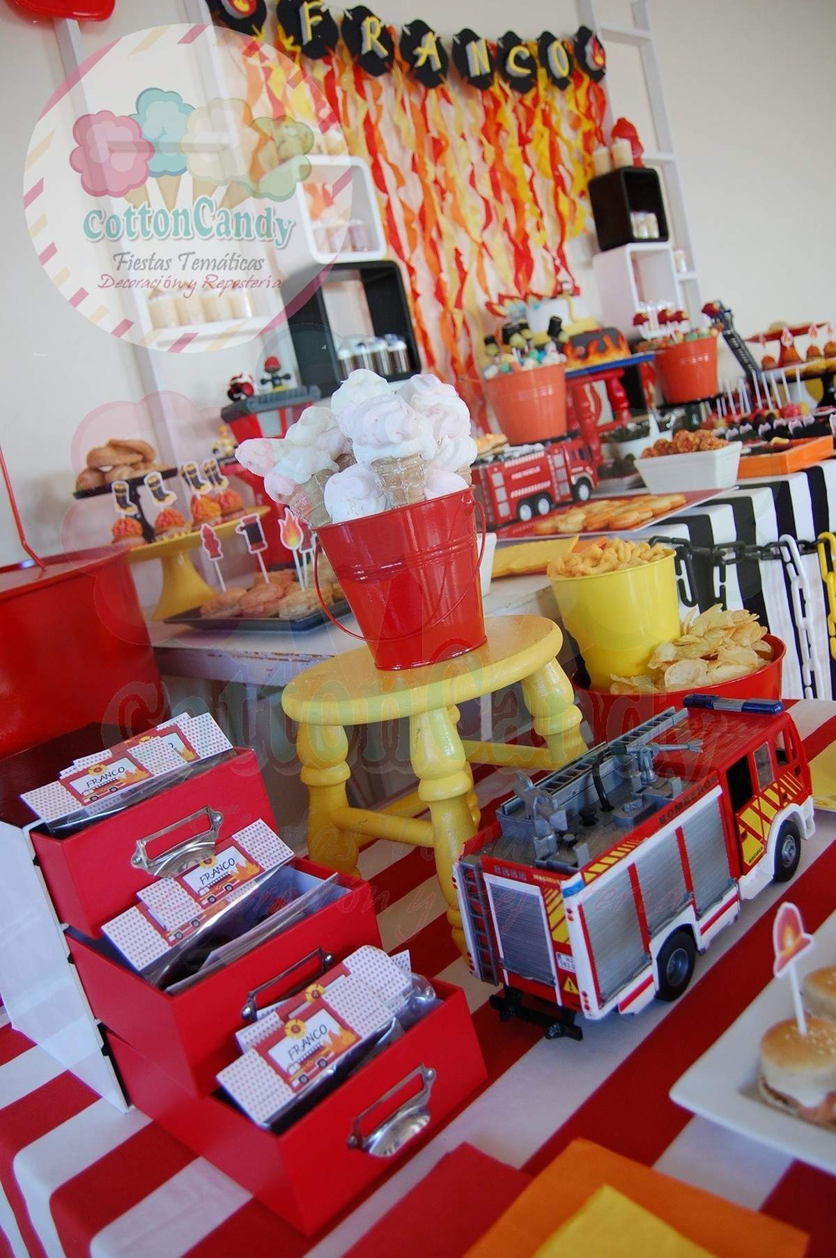 Fire Truck / Firefighter Birthday Party Ideas | Photo 4 of 26 | Catch ...