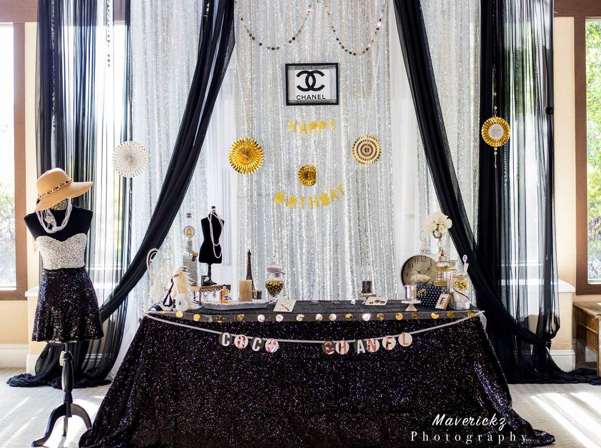 Coco Chanel Birthday Party Ideas | Photo 1 of 33 | Catch My Party
