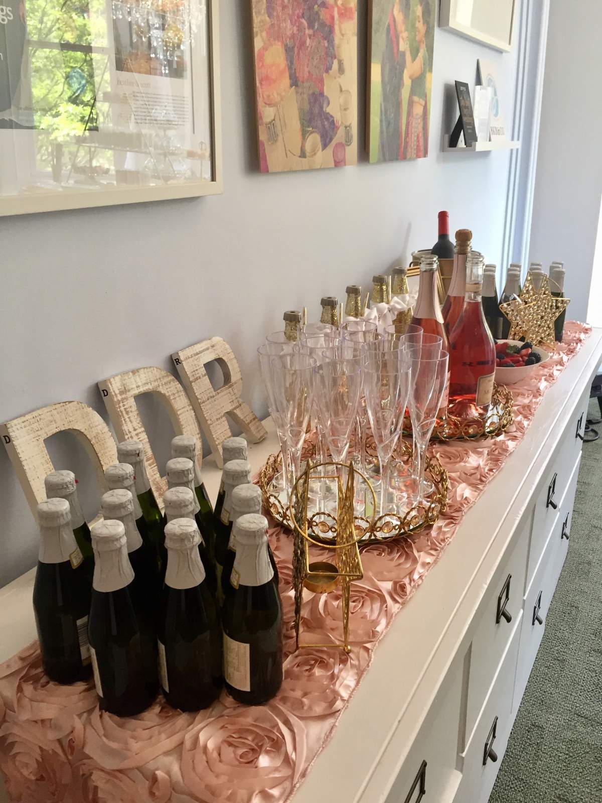 Blush and Gold Cocktail Party Ideas | Photo 9 of 18 | Catch My Party