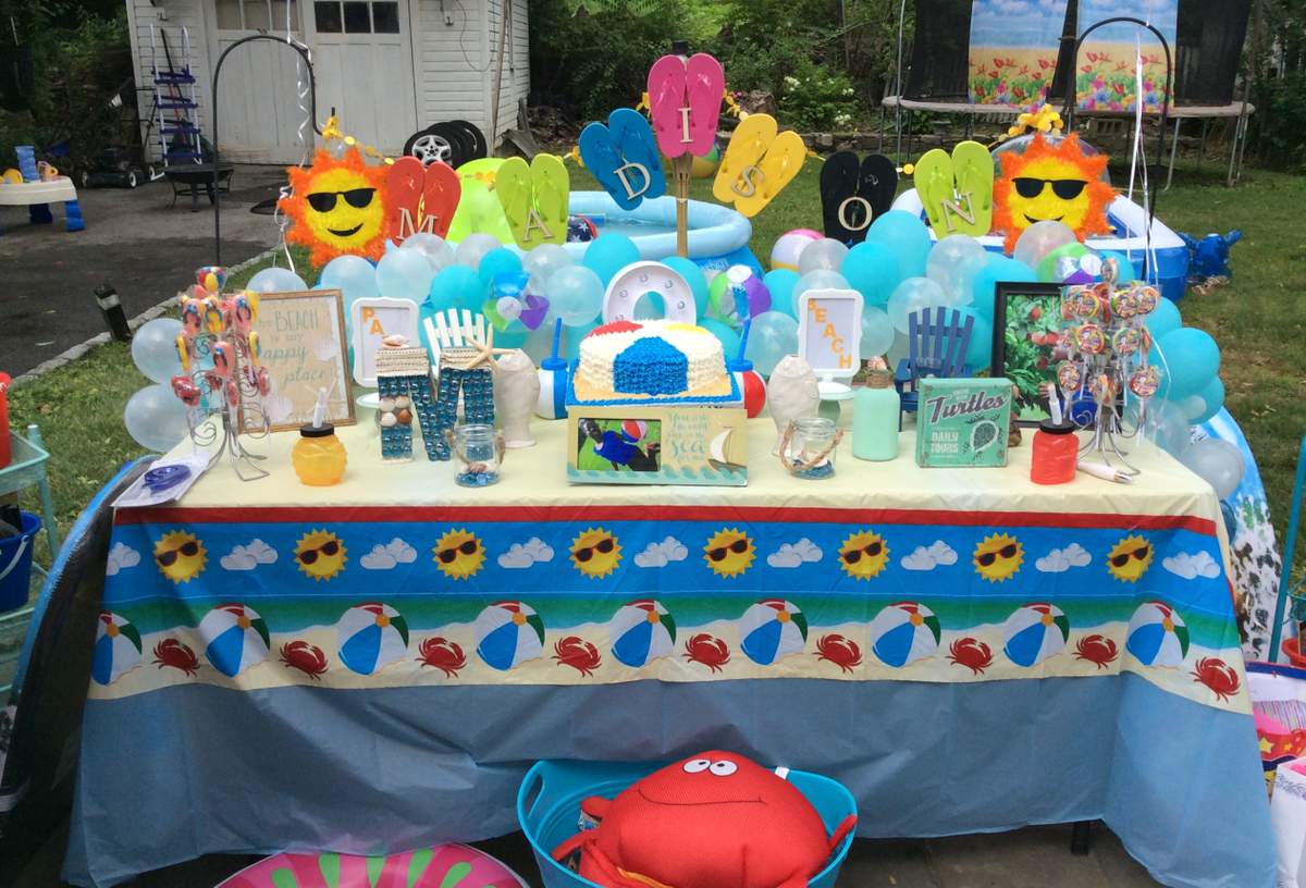 Pool/beach party Birthday Party Ideas | Photo 1 of 12 | Catch My Party
