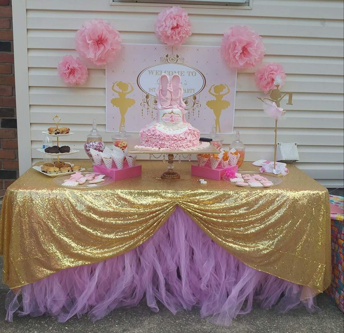 Ballerina / Birthday "Liliana's 1st Birthday Ballerina Theme" | Catch ...