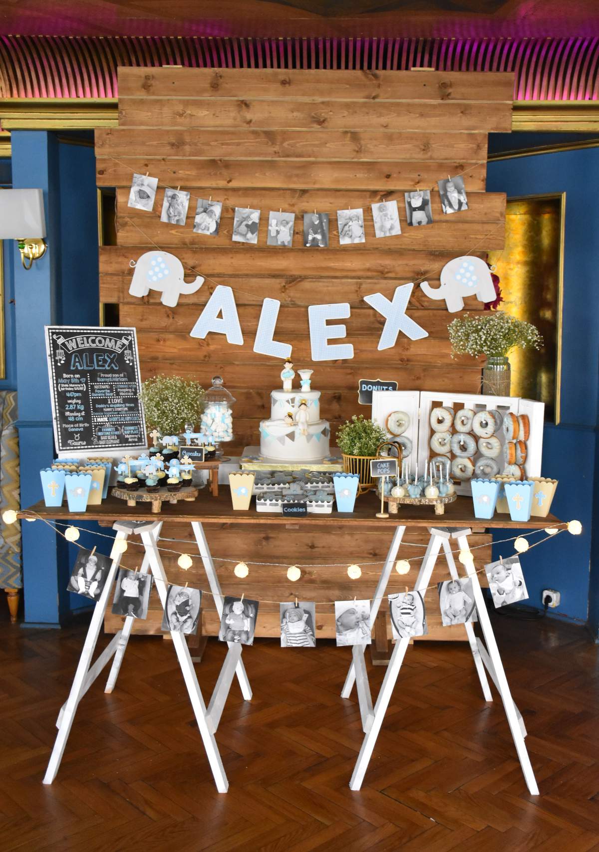 Rustic Elephant / Baptism "Alex Rustic Baptism" | Catch My Party