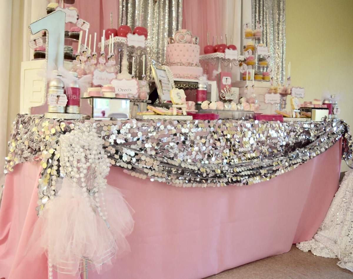 Princess 1st Birthday Birthday Party Ideas | Photo 4 of 35 | Catch My Party