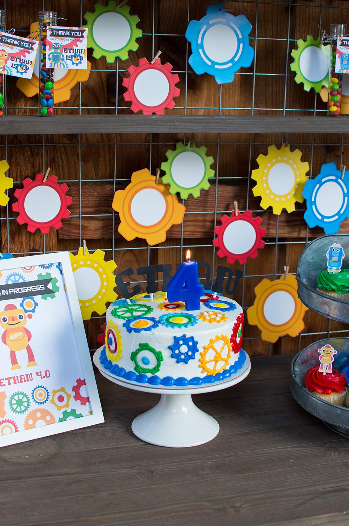 Robots Birthday Party Ideas | Photo 1 of 34 | Catch My Party