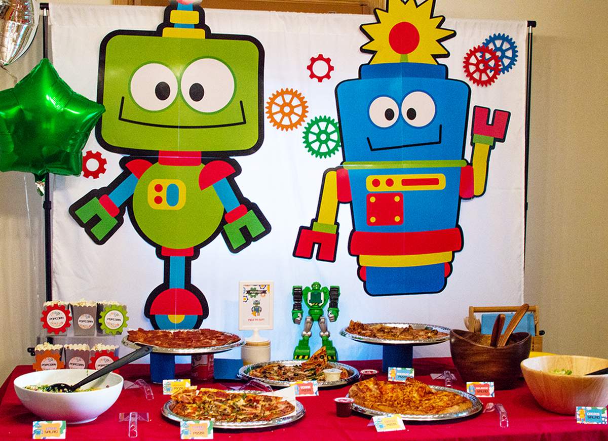 Robots Birthday Party Ideas | Photo 1 of 34 | Catch My Party