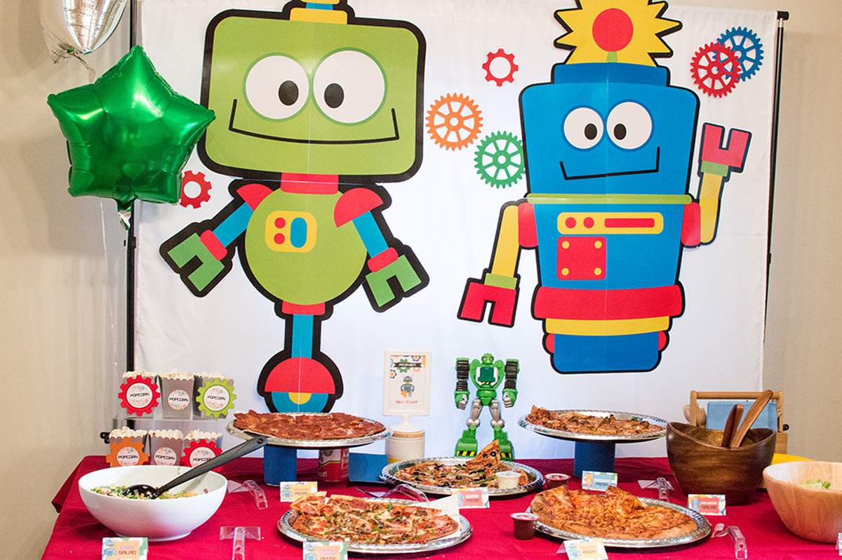 Robots Birthday Party Ideas | Photo 1 of 34 | Catch My Party