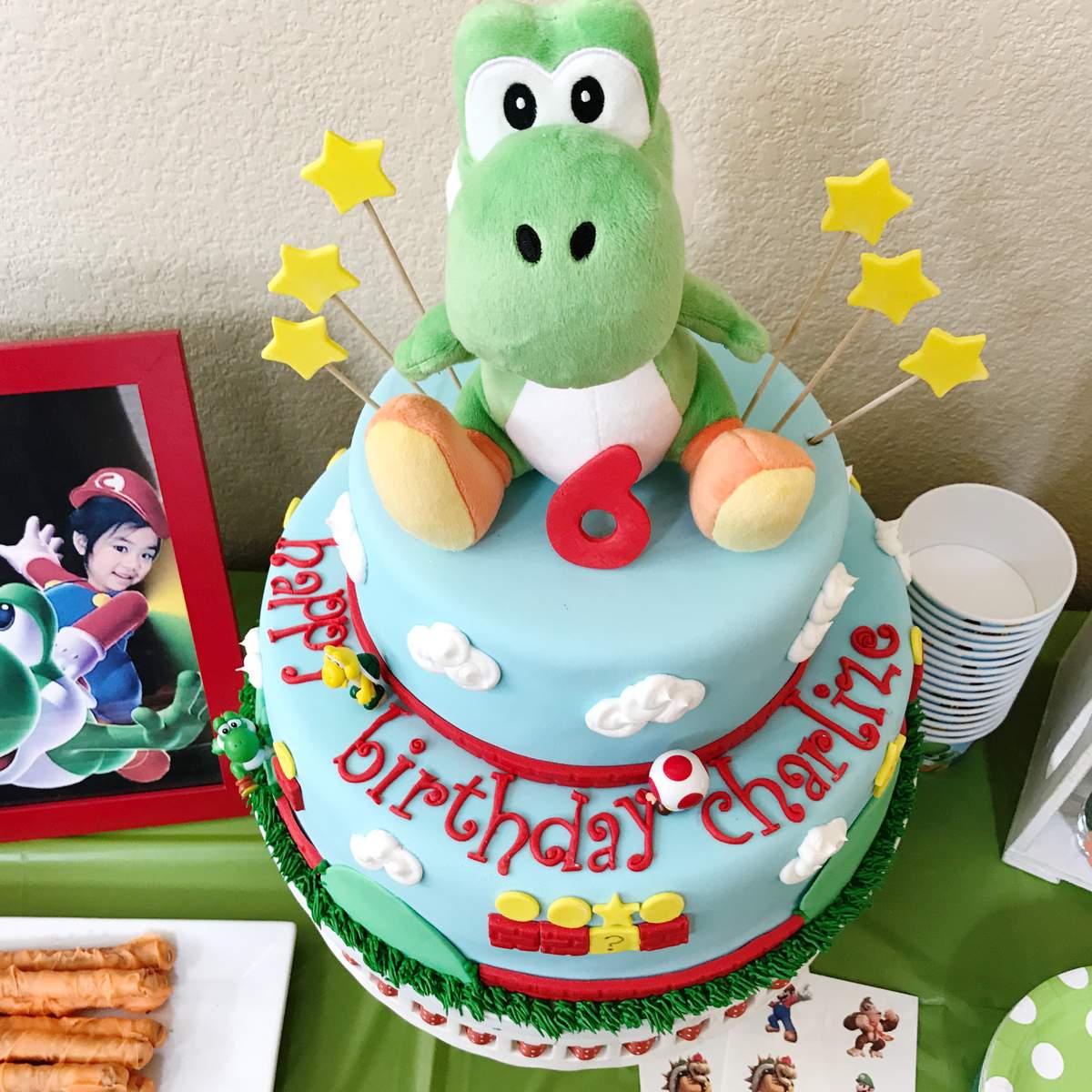 Yoshi Super Mario Birthday Party Ideas | Photo 1 of 27 | Catch My Party
