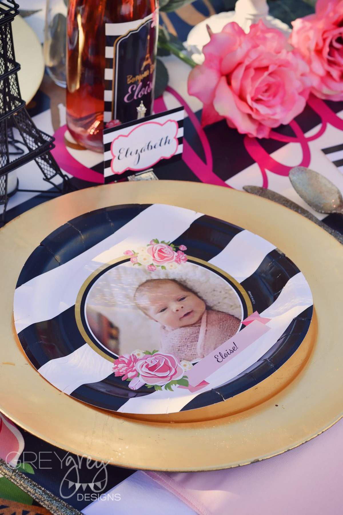 French / Parisian Baby Shower Party Ideas | Photo 1 of 53 | Catch My Party