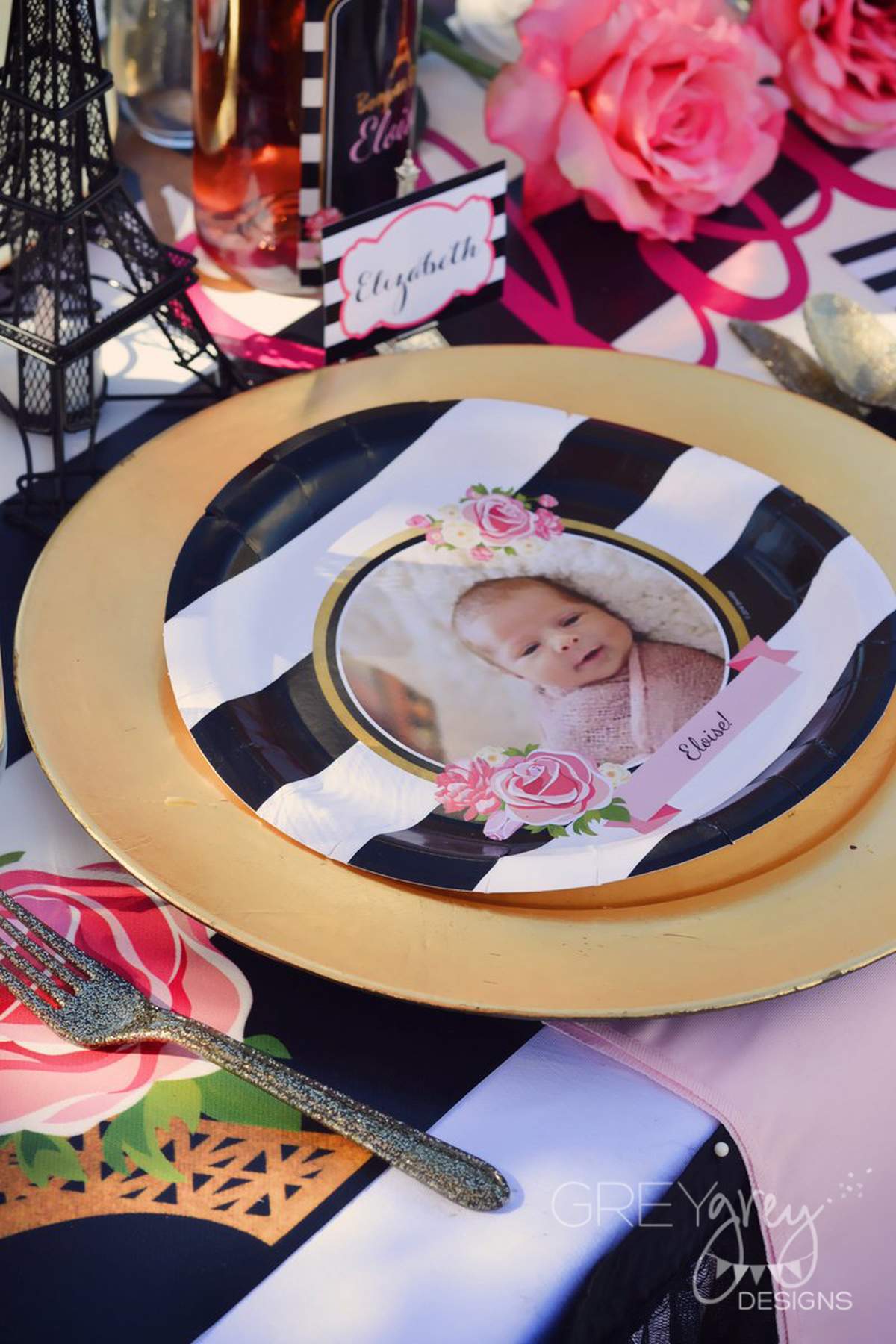 French / Parisian Baby Shower Party Ideas | Photo 1 of 53 | Catch My Party