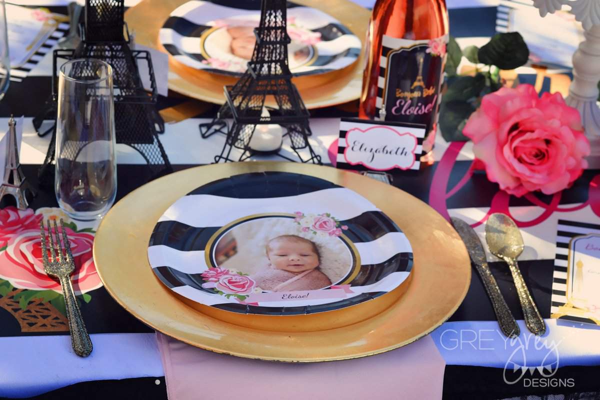 French / Parisian Baby Shower Party Ideas | Photo 1 of 53 | Catch My Party