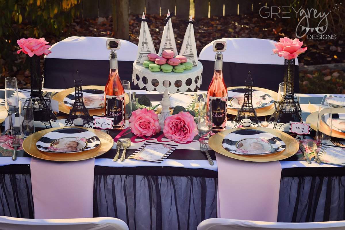 French / Parisian Baby Shower Party Ideas | Photo 1 of 53 | Catch My Party