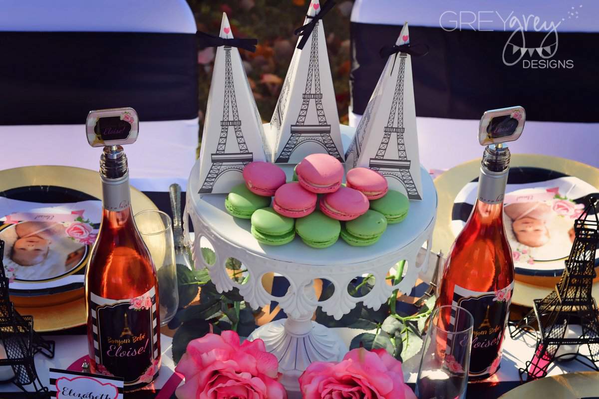 French / Parisian Baby Shower Party Ideas | Photo 1 of 53 | Catch My Party