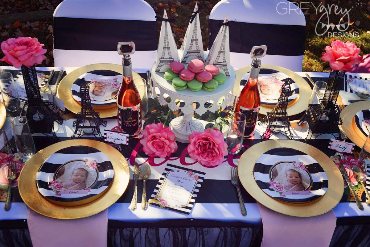 French / Parisian Baby Shower Party Ideas | Photo 1 of 53 | Catch My Party