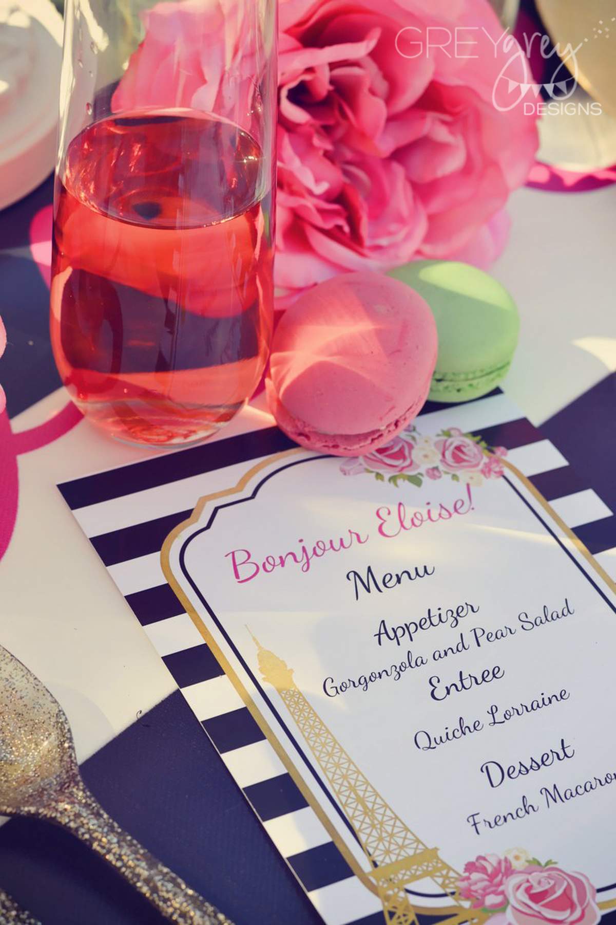 French / Parisian Baby Shower Party Ideas | Photo 1 of 53 | Catch My Party