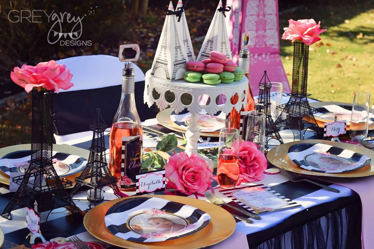French / Parisian Baby Shower Party Ideas | Photo 1 of 53 | Catch My Party