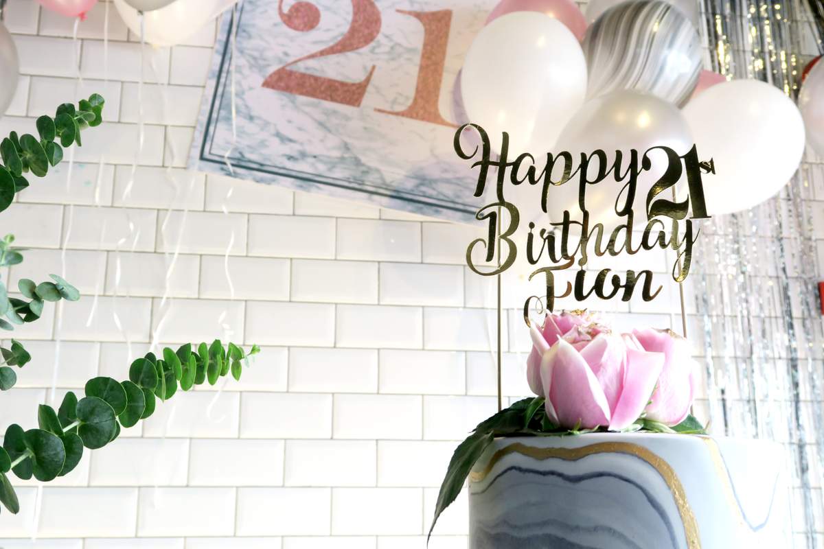 Marble Theme Birthday Party Ideas | Photo 2 of 18 | Catch My Party