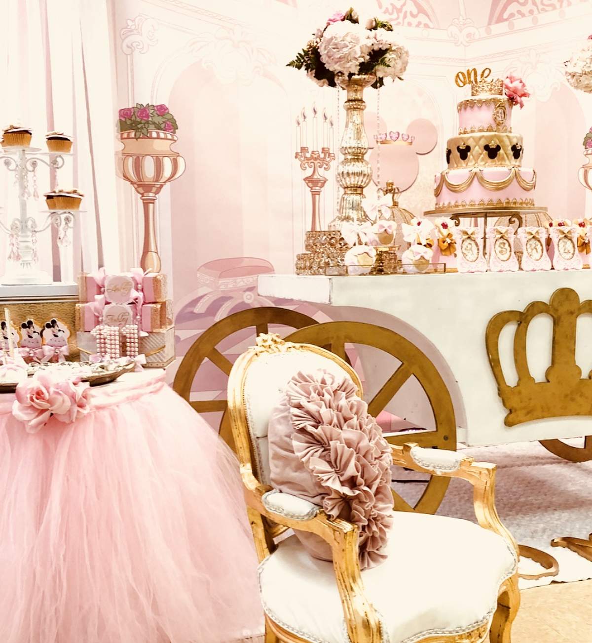 Minnie Mouse Royal Princess Birthday Party Ideas | Photo 1 of 26 ...