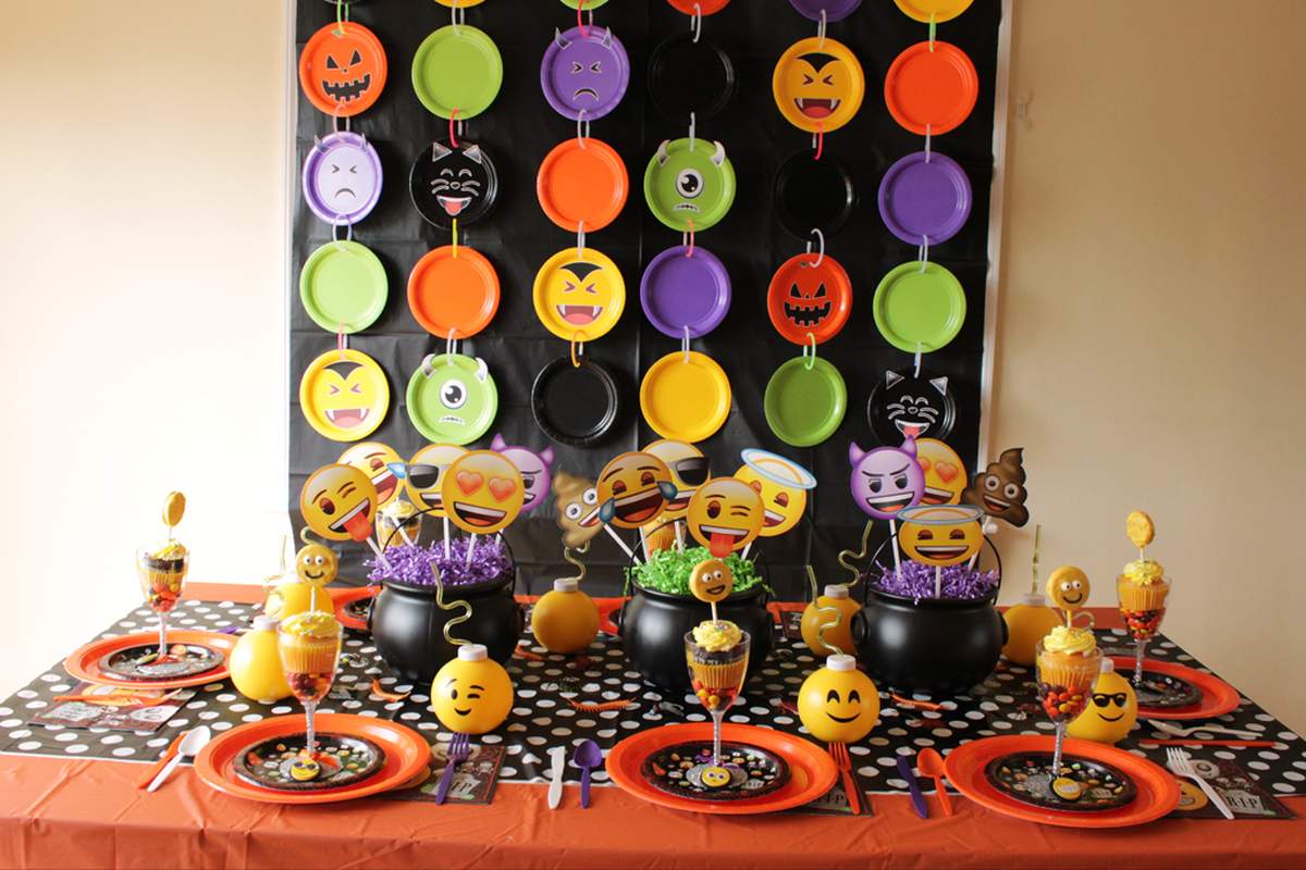 Halloween Emoji Halloween Party Ideas | Photo 2 of 9 | Catch My Party
