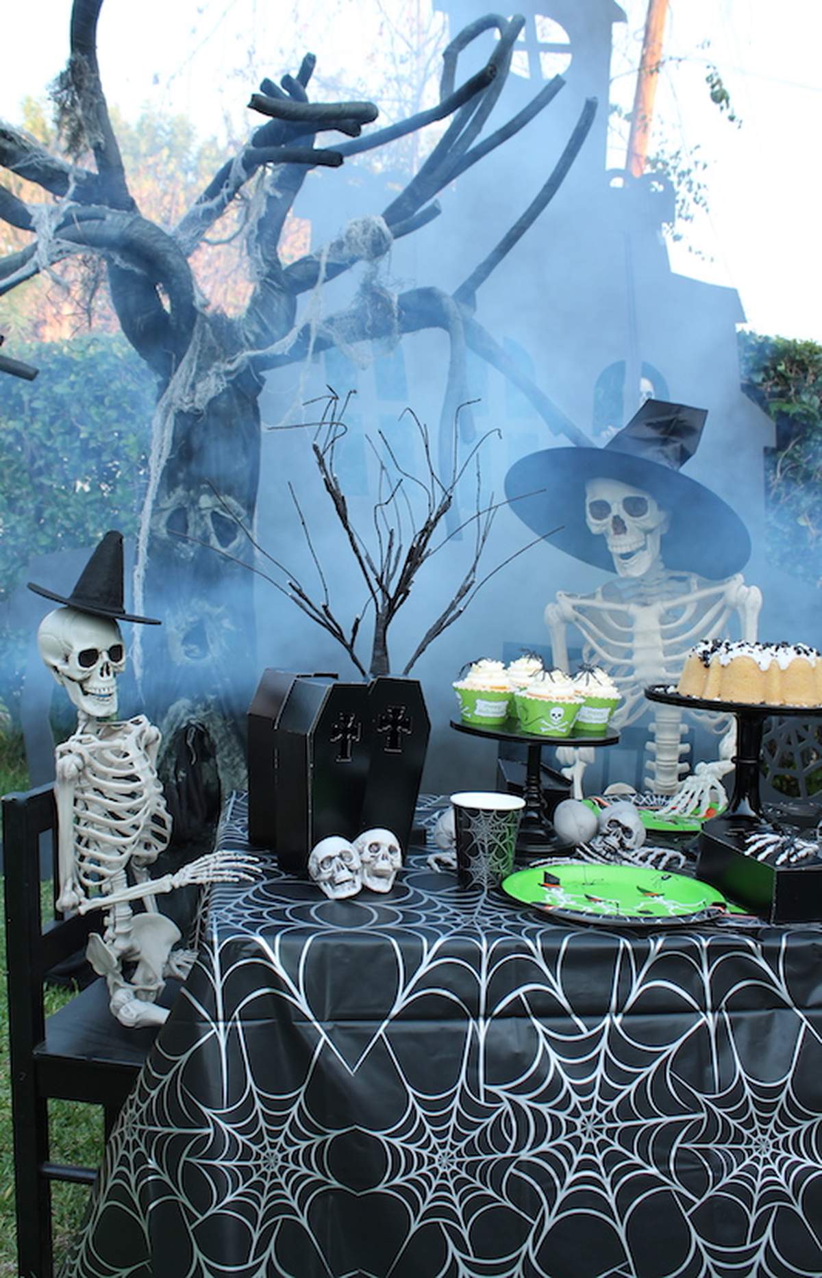 Skeletons Halloween Party Ideas | Photo 1 of 11 | Catch My Party