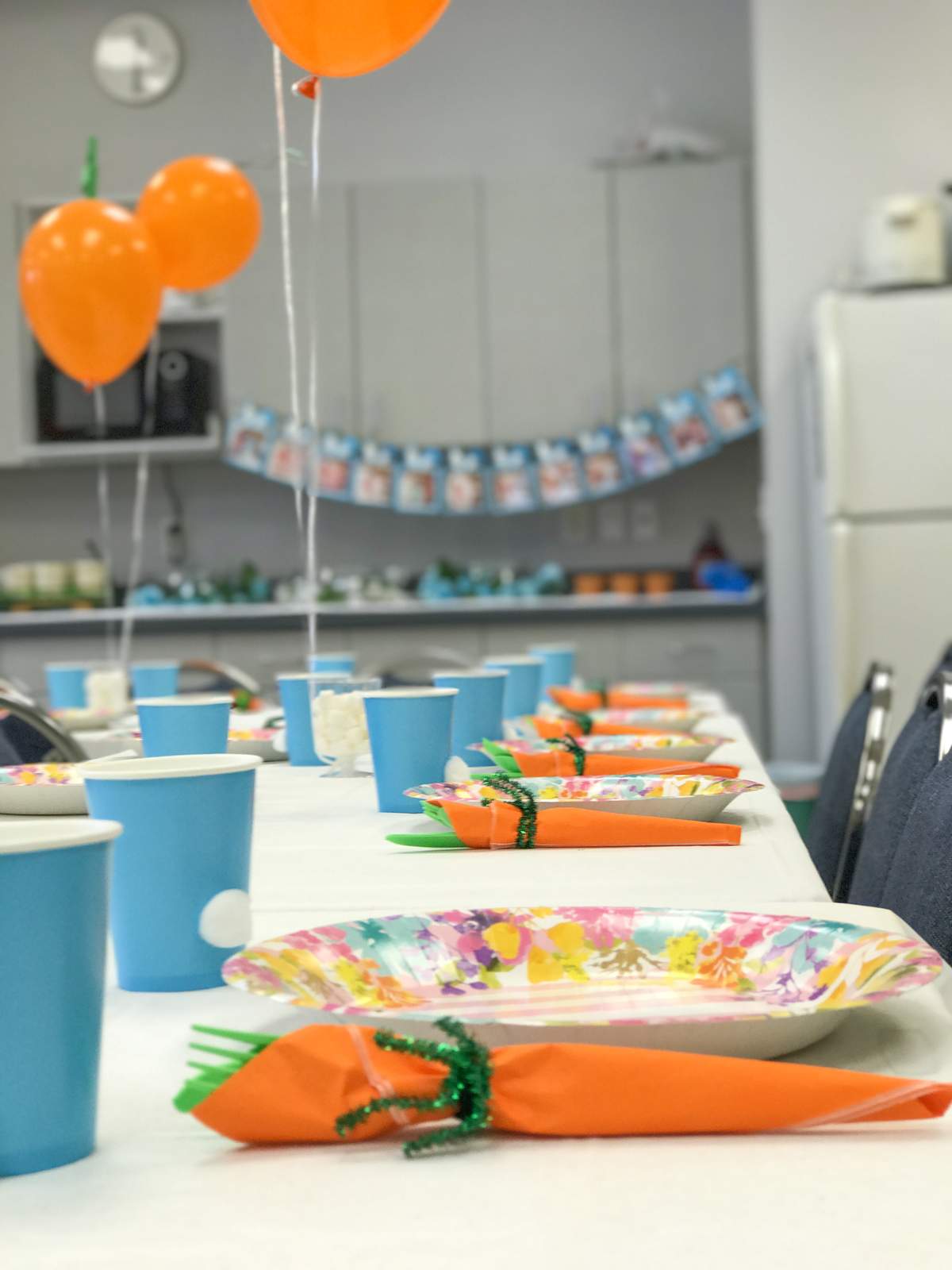 Blue Bunny Birthday Party Ideas | Photo 22 of 28 | Catch My Party