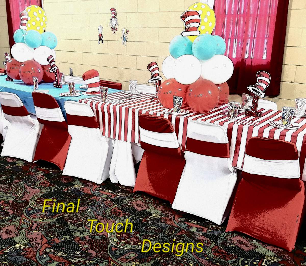 Thing 1 and Thing 2 Birthday Party Ideas | Photo 7 of 7 | Catch My Party