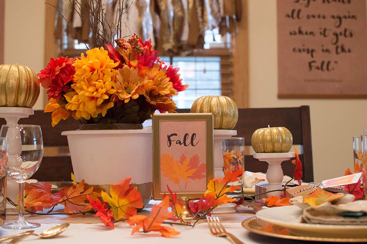Thanksgiving Table Thanksgiving/Fall Party Ideas | Photo 1 of 29 ...