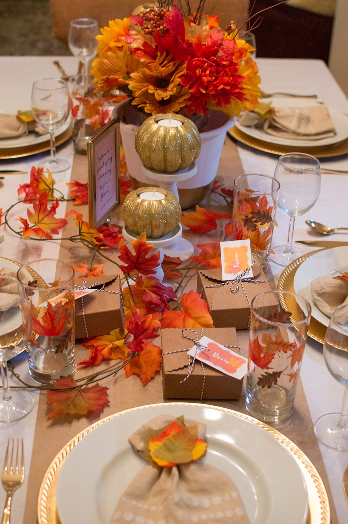 Thanksgiving Table Thanksgiving/Fall Party Ideas | Photo 1 of 29 ...