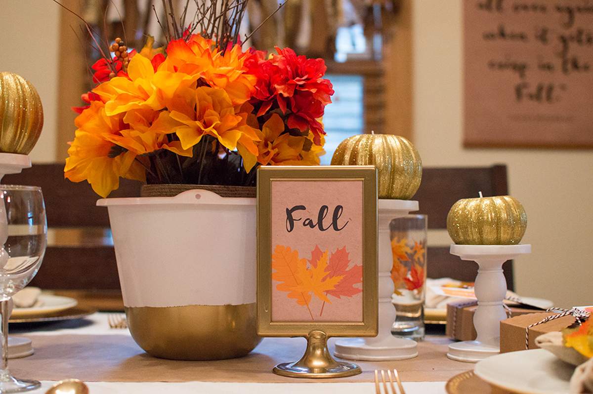Thanksgiving Table Thanksgiving/Fall Party Ideas | Photo 1 of 29 ...