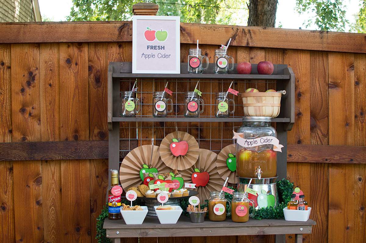 Apple Cider Bar Thanksgiving/Fall Party Ideas | Photo 10 of 21 | Catch ...