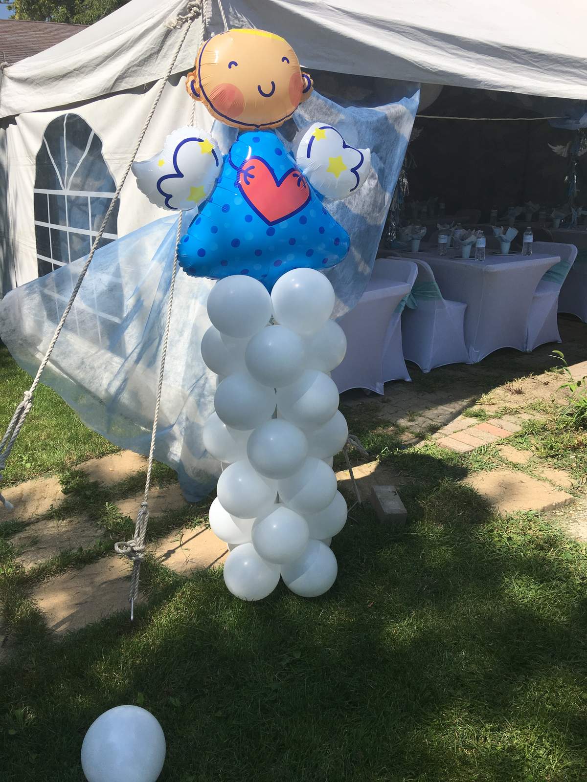 Angel / Heaven Baptism Party Ideas | Photo 11 of 11 | Catch My Party