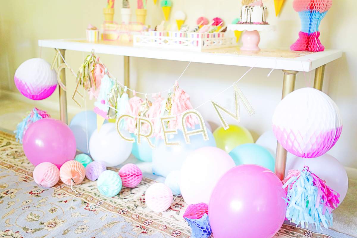 Ice Cream Pop Bar Summer Party Ideas | Photo 1 of 49 | Catch My Party