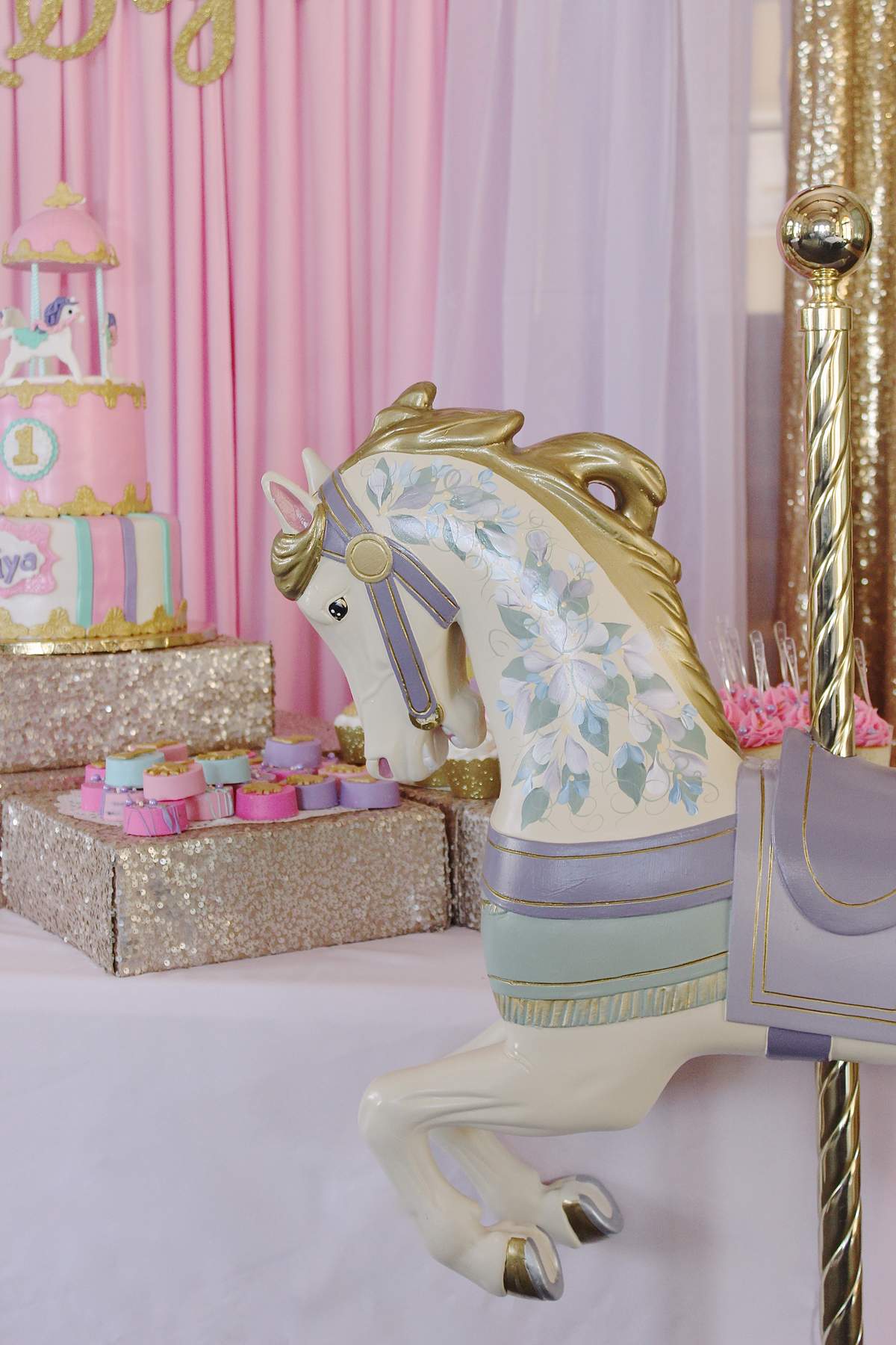 Carousel Birthday Party Ideas | Photo 1 of 10 | Catch My Party