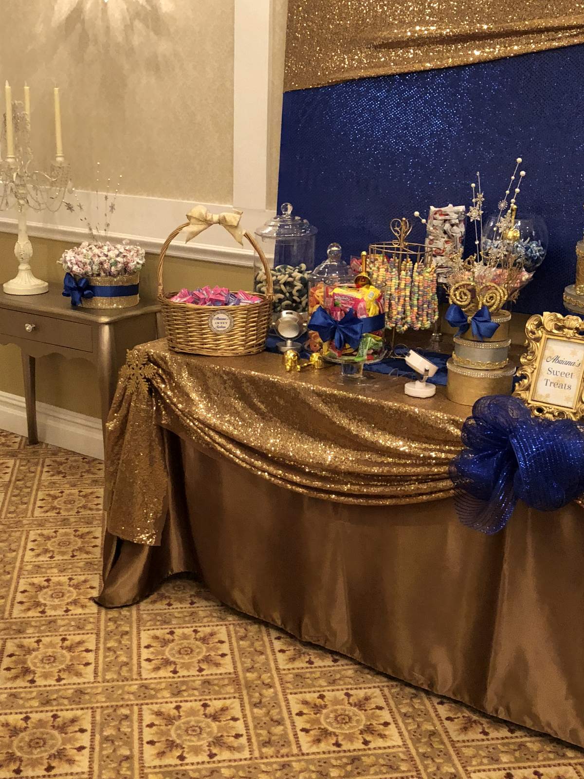 Blue & Gold Birthday Party Ideas | Photo 12 of 31 | Catch My Party