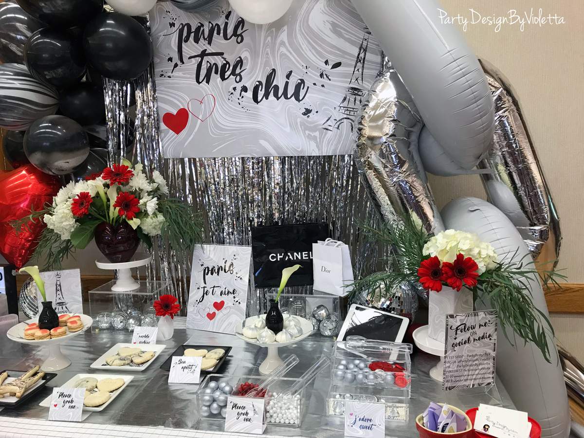 Glam, modern, bright & chic theme party! Dinner Party Party Ideas ...