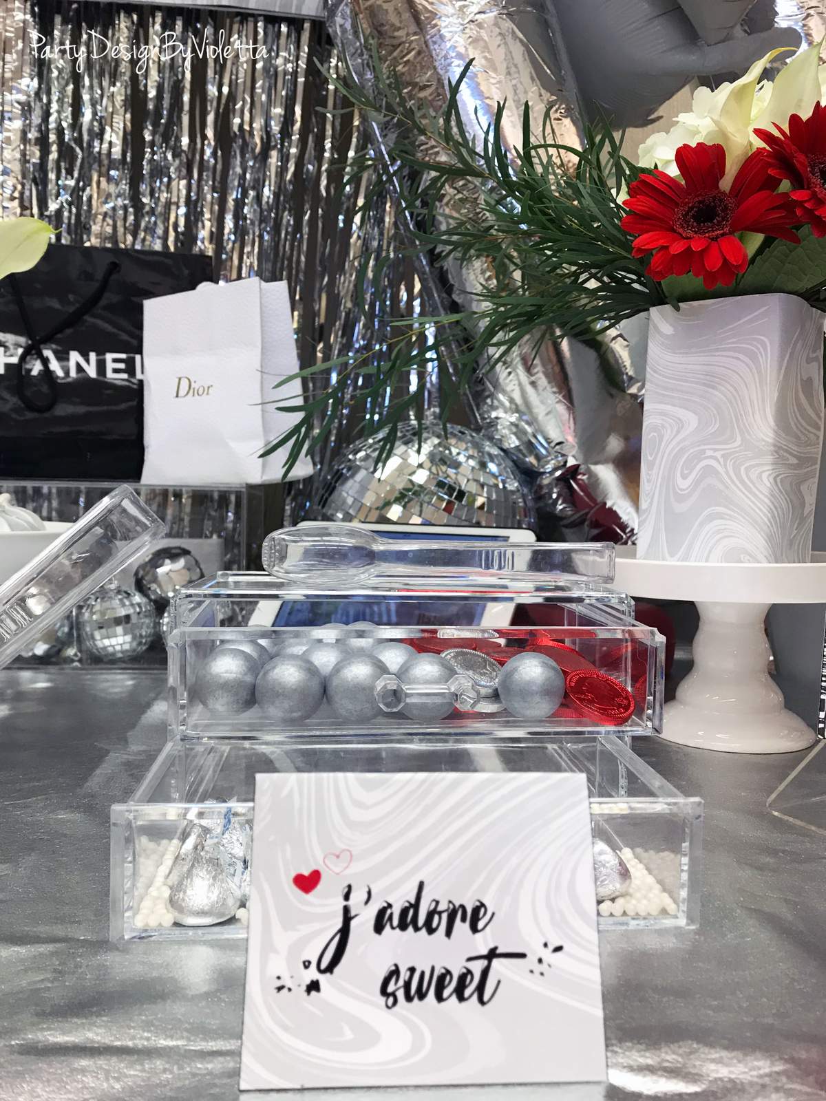 Glam, modern, bright & chic theme party! Dinner Party Party Ideas ...