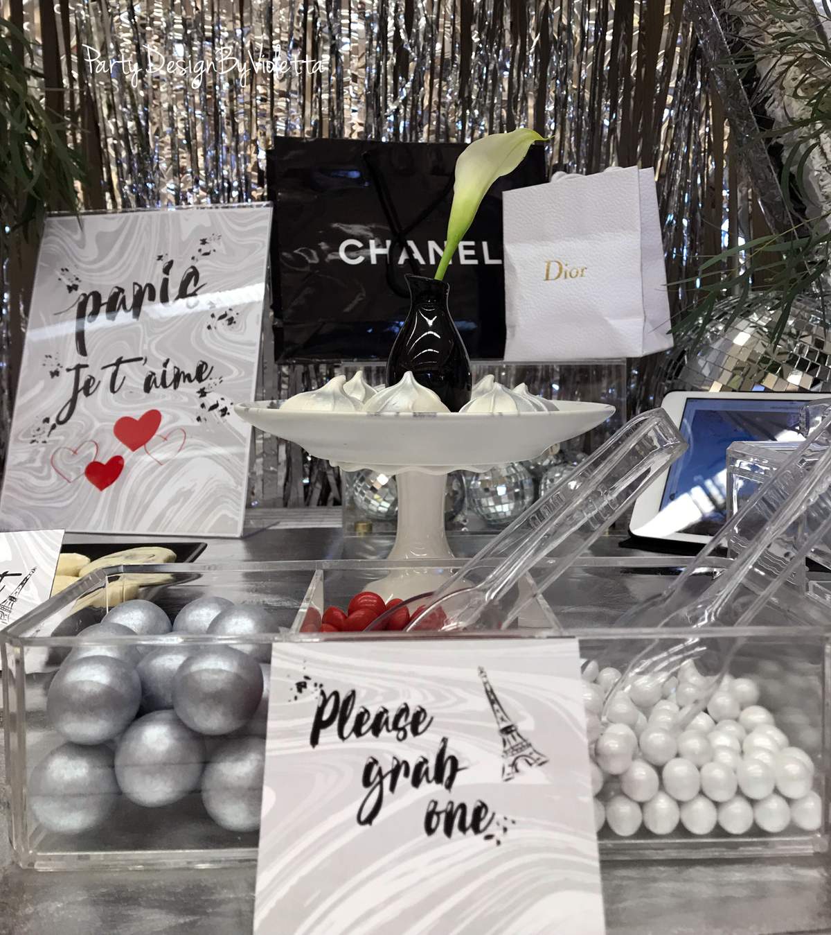 Glam, modern, bright & chic theme party! Dinner Party Party Ideas ...