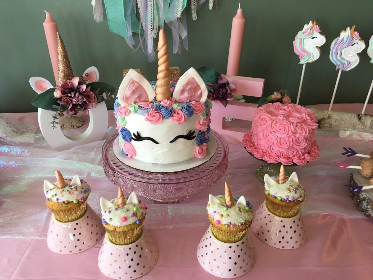 Boho Unicorn Birthday Party Ideas | Photo 9 of 18 | Catch My Party