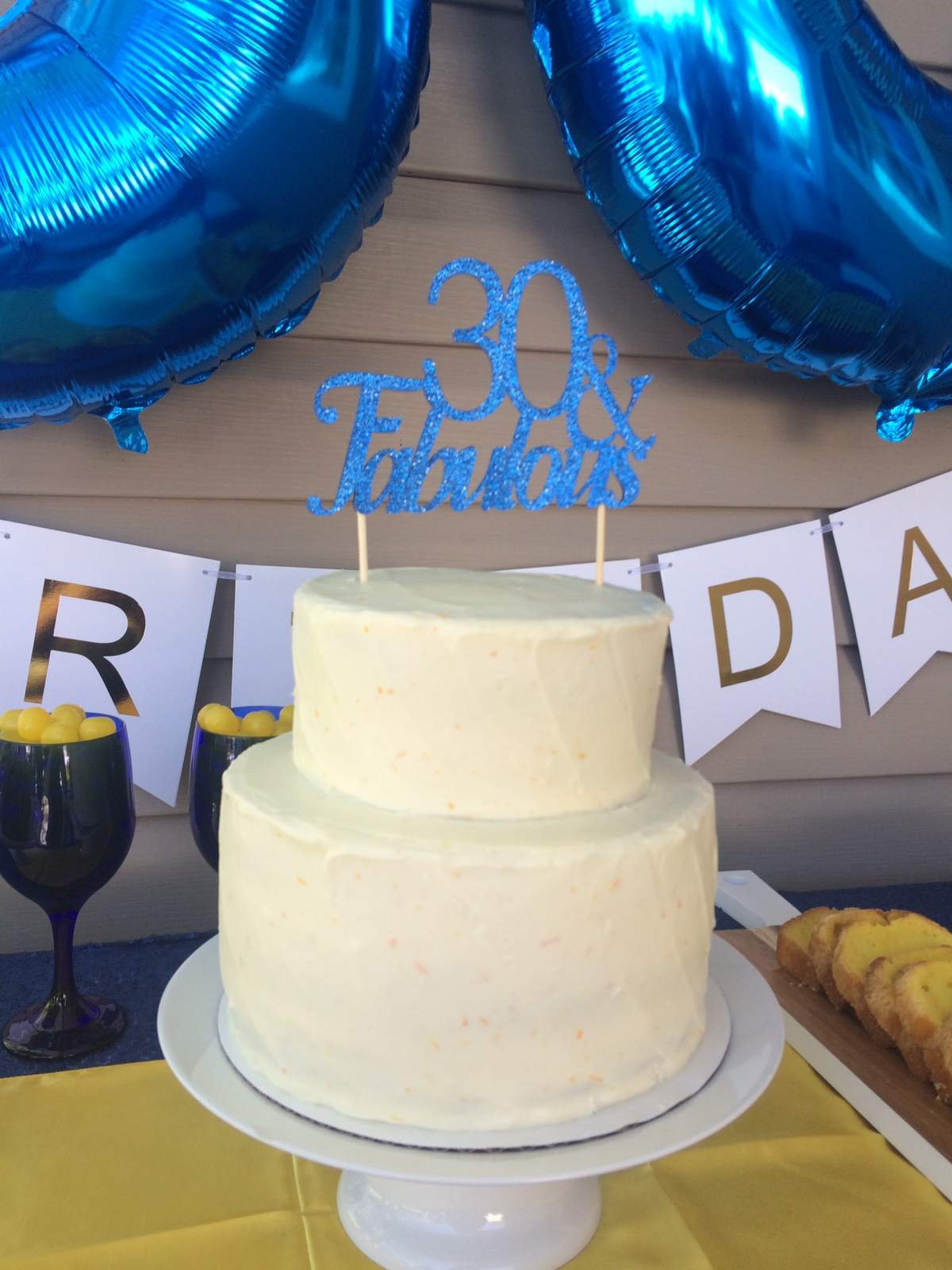 Yellow and blue 30th Birthday Party Ideas | Photo 1 of 27 | Catch My Party