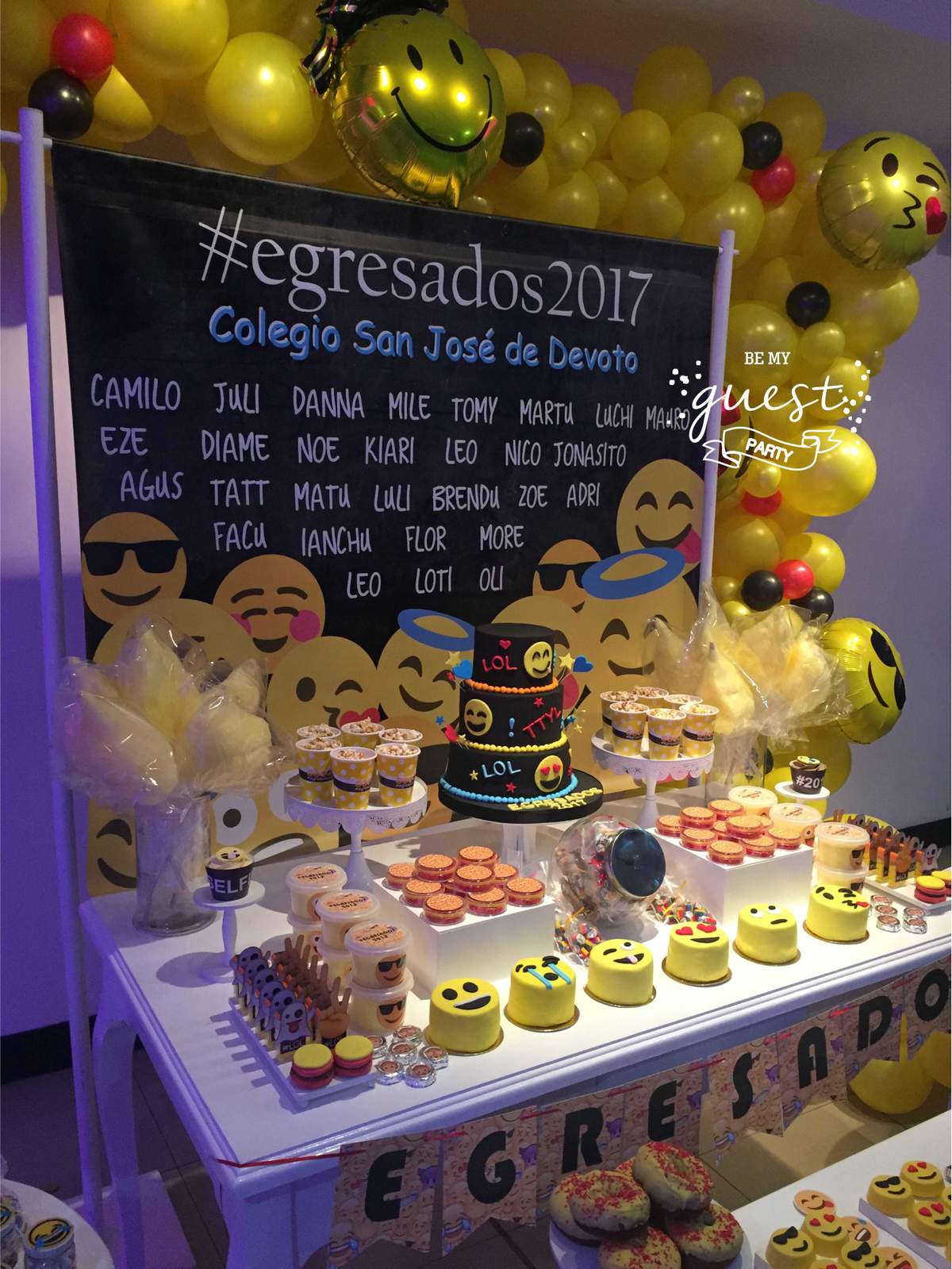 emoji Graduation/End of School Party Ideas | Photo 1 of 33 | Catch My Party