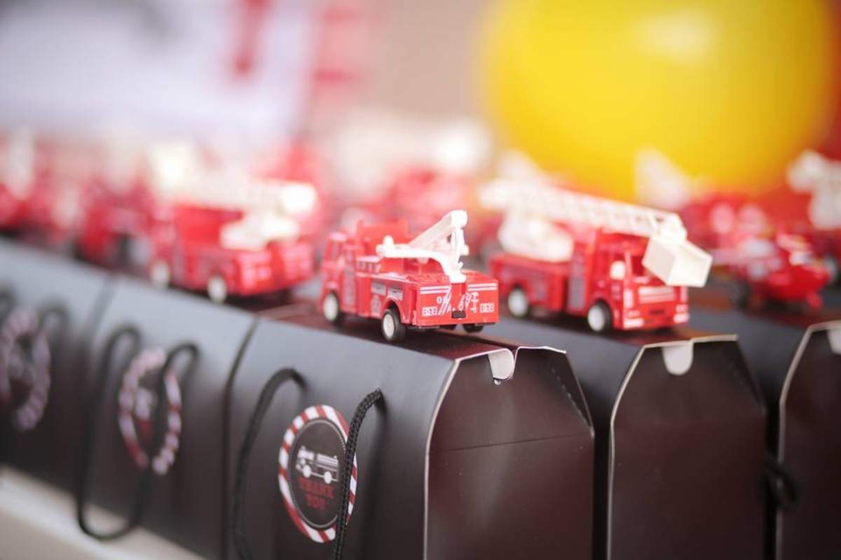 Fire Truck / Firefighter Birthday Party Ideas | Photo 3 of 17 | Catch ...