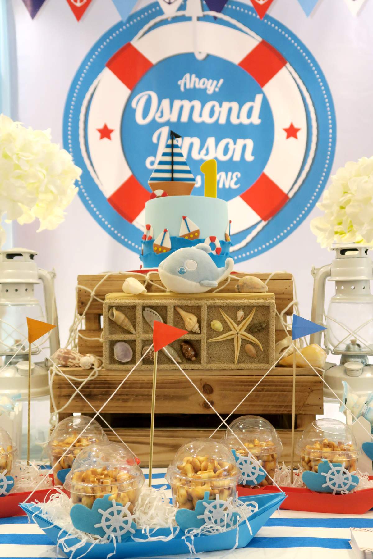 Nautical Theme Birthday Party Ideas | Photo 1 of 13 | Catch My Party