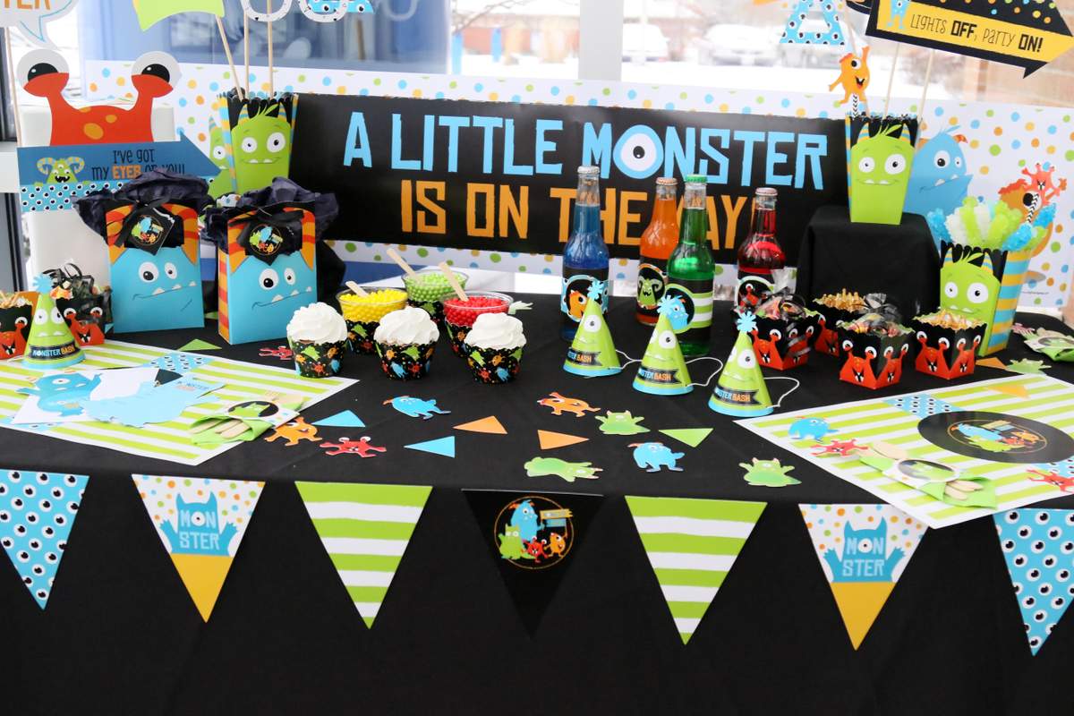 Monsters Baby Shower Party Ideas | Photo 20 of 47 | Catch My Party