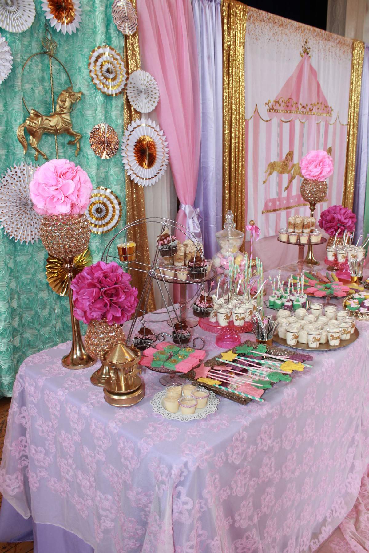 Carousel Birthday Party Ideas | Photo 10 of 58 | Catch My Party