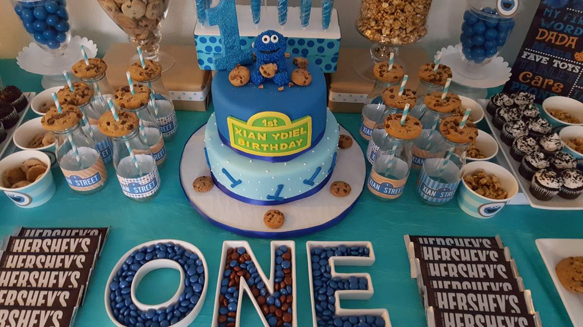 Cookie Monster Birthday Party Ideas | Photo 4 of 16 | Catch My Party