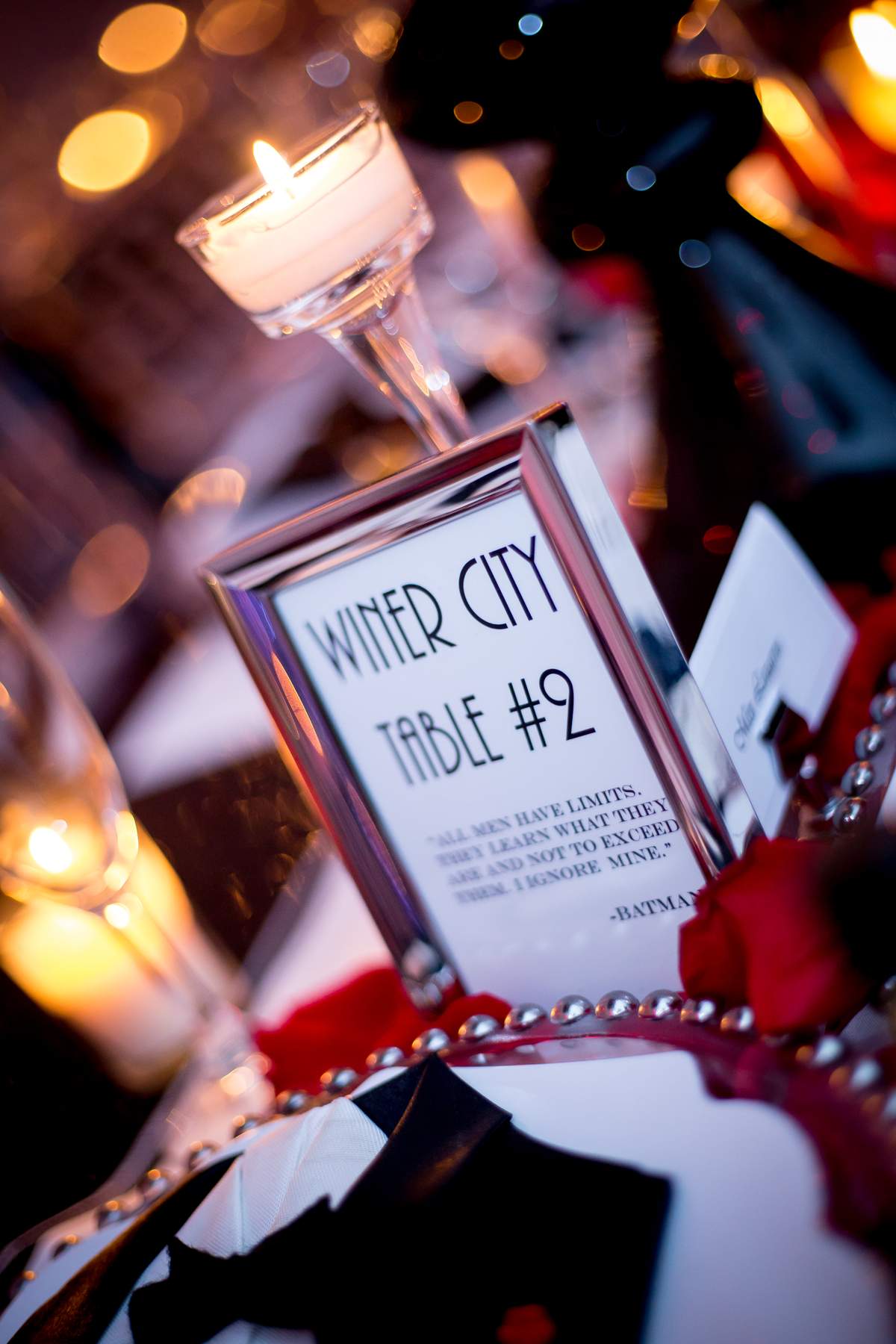 "Kiss from a Rose" & Bruce Wayne/Batman Inspired Birthday Dinner Party ...