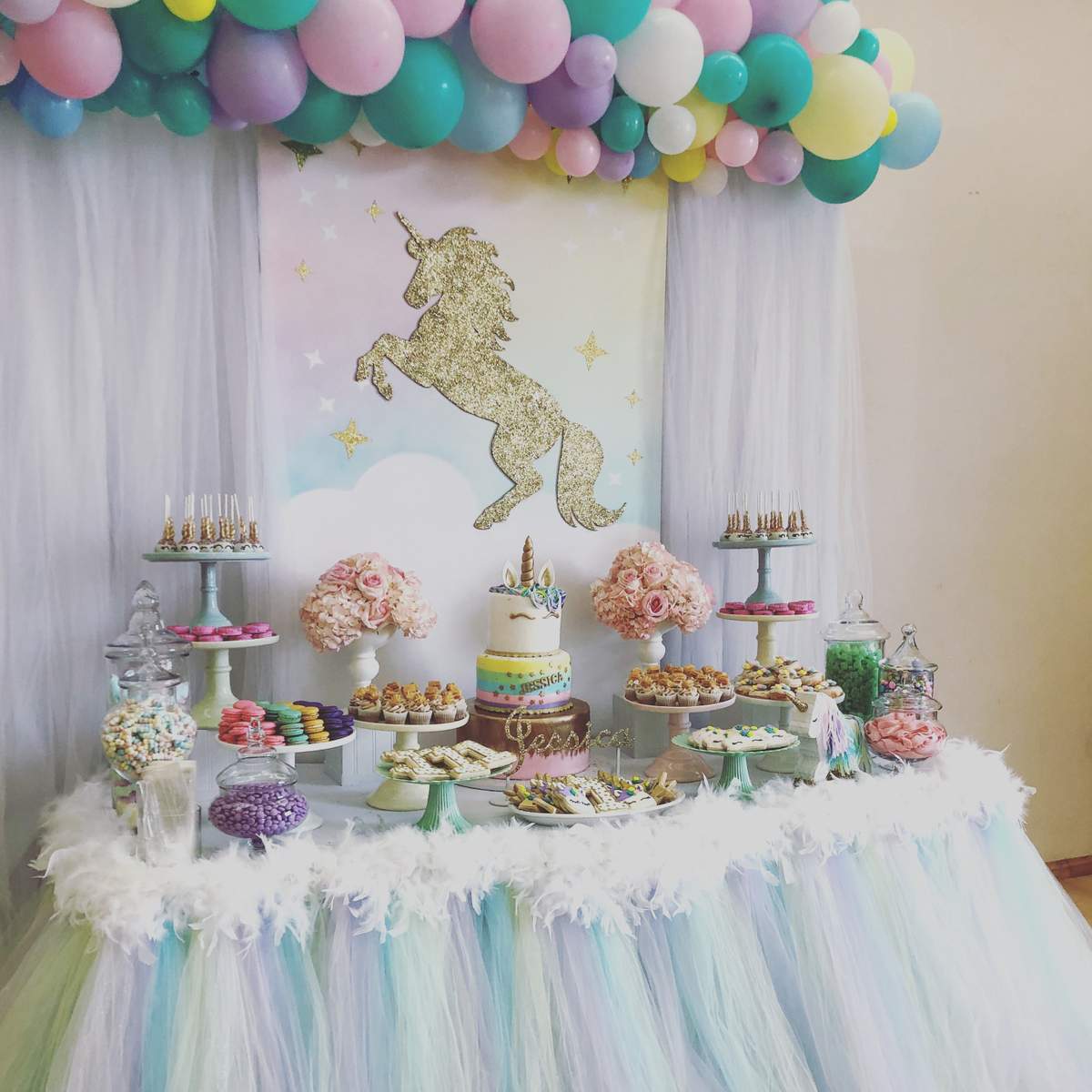 Unicorn Birthday Party Ideas Photo 1 Of 7 Catch My Party Unicorn Birthday Party Ideas Photo 1 Of 7 Catch My Party
